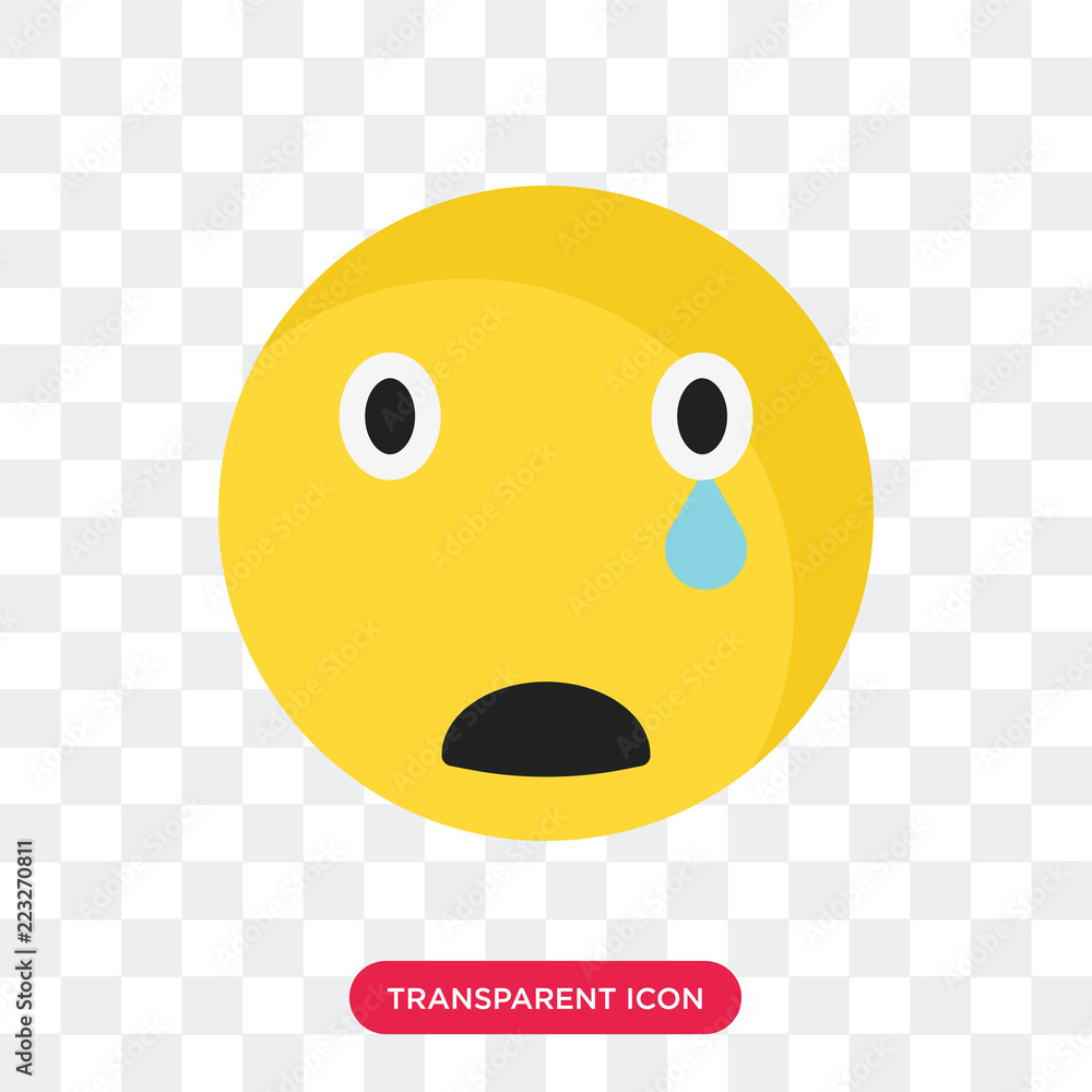 Sad smile vector icon isolated on transparent background, Sad smile ...
