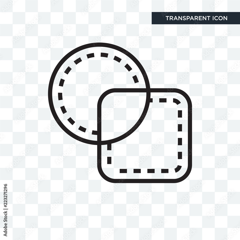 Circular vector icon isolated on transparent background, Circular logo ...