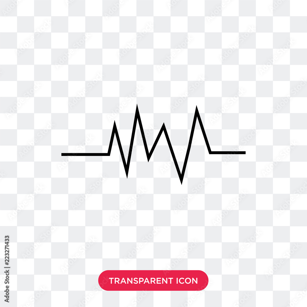 pulse vector icon isolated on transparent background, pulse logo design ...