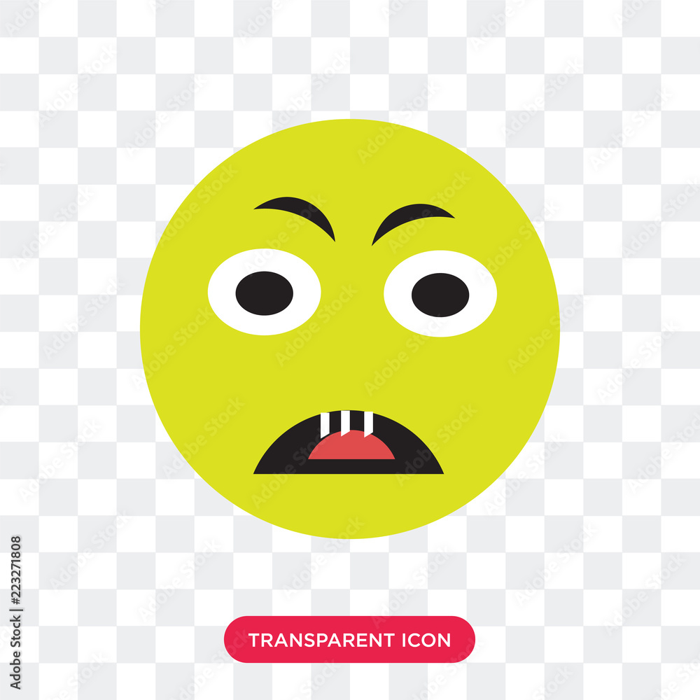 Angry vector icon isolated on transparent background, Angry logo design ...