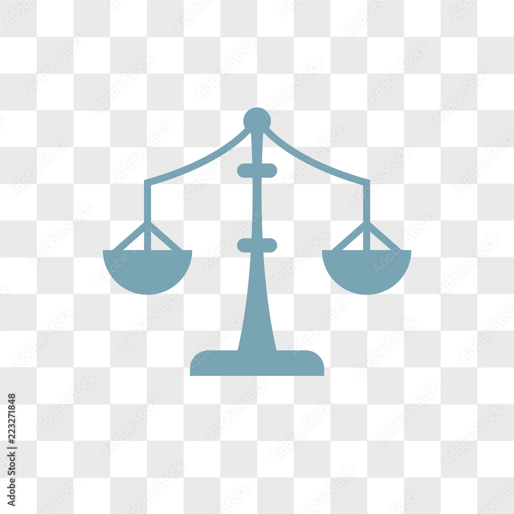 Balance vector icon isolated on transparent background, Balance logo ...