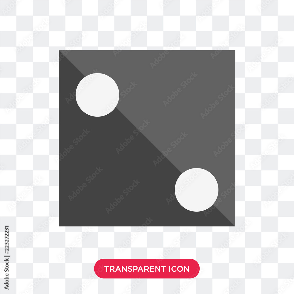 Die vector icon isolated on transparent background, Die logo design ...