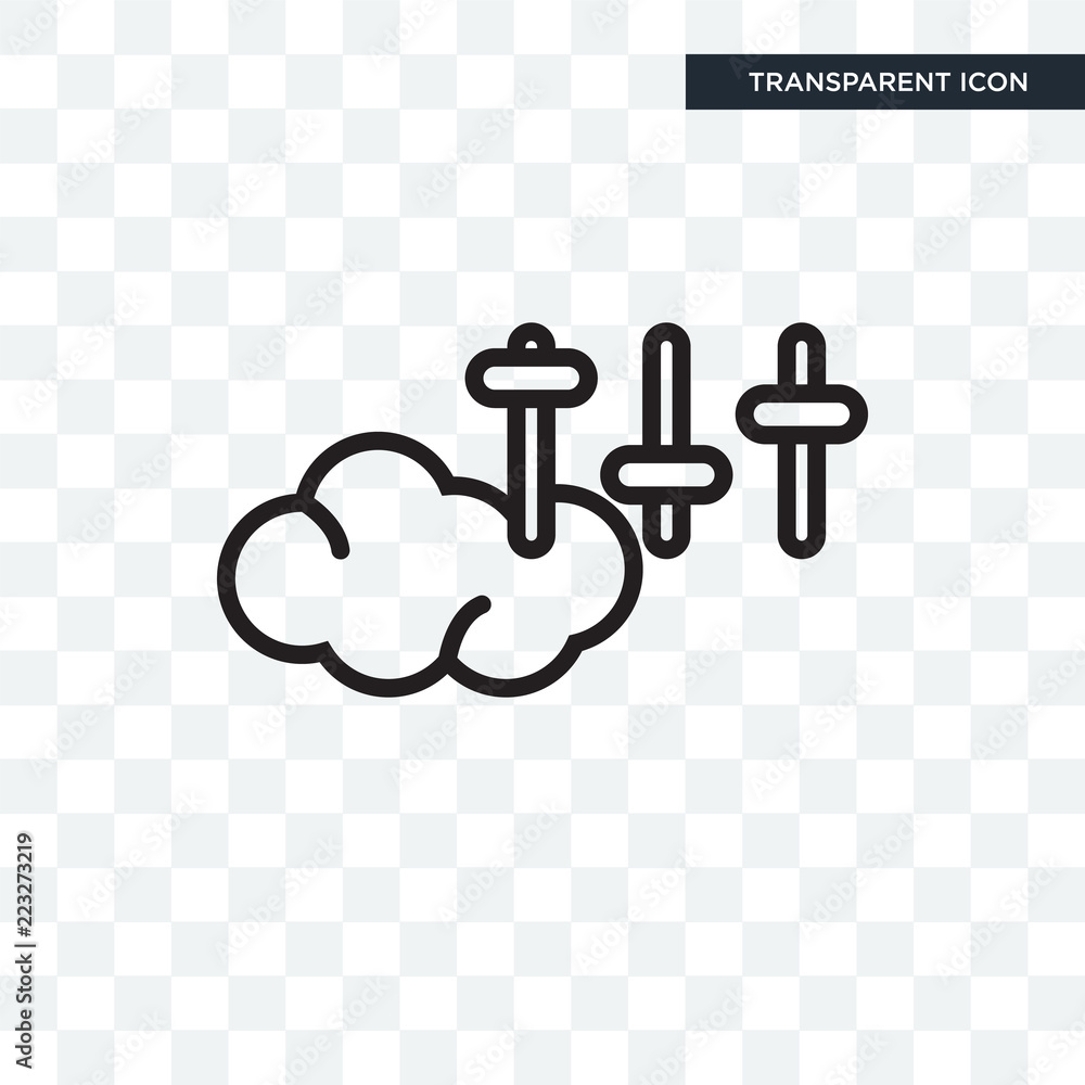 Adjustment vector icon isolated on transparent background, Adjustment ...