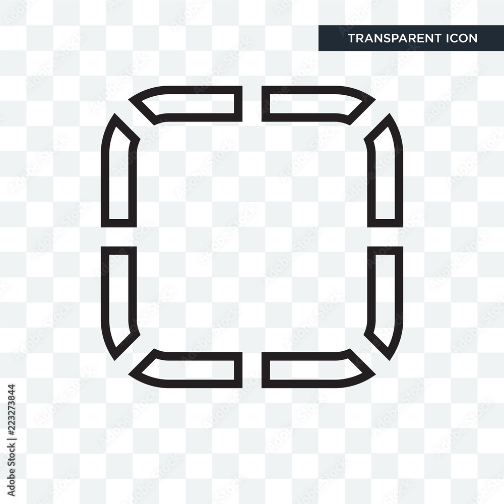 Allocation vector icon isolated on transparent background, Allocation ...