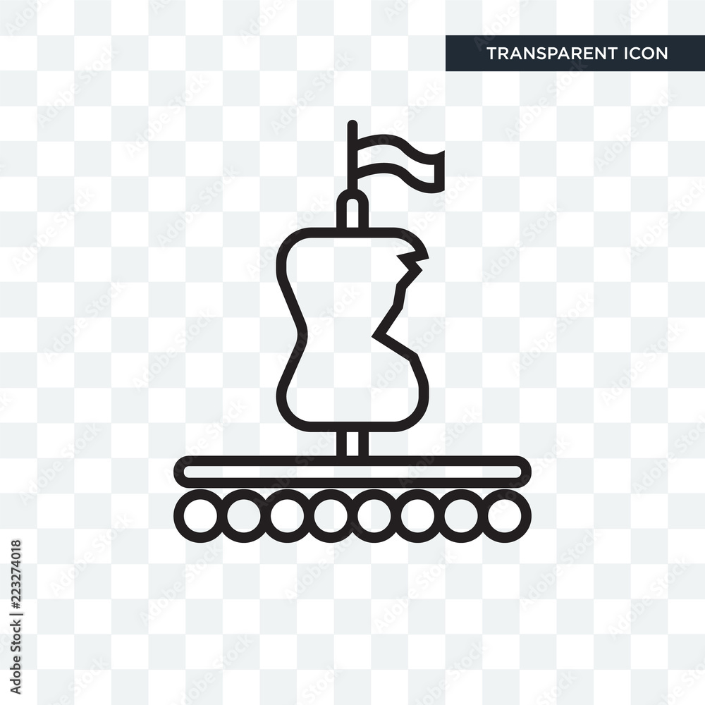 Raft vector icon isolated on transparent background, Raft logo design ...