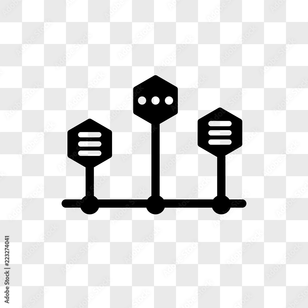 Timeline vector icon isolated on transparent background, Timeline logo ...