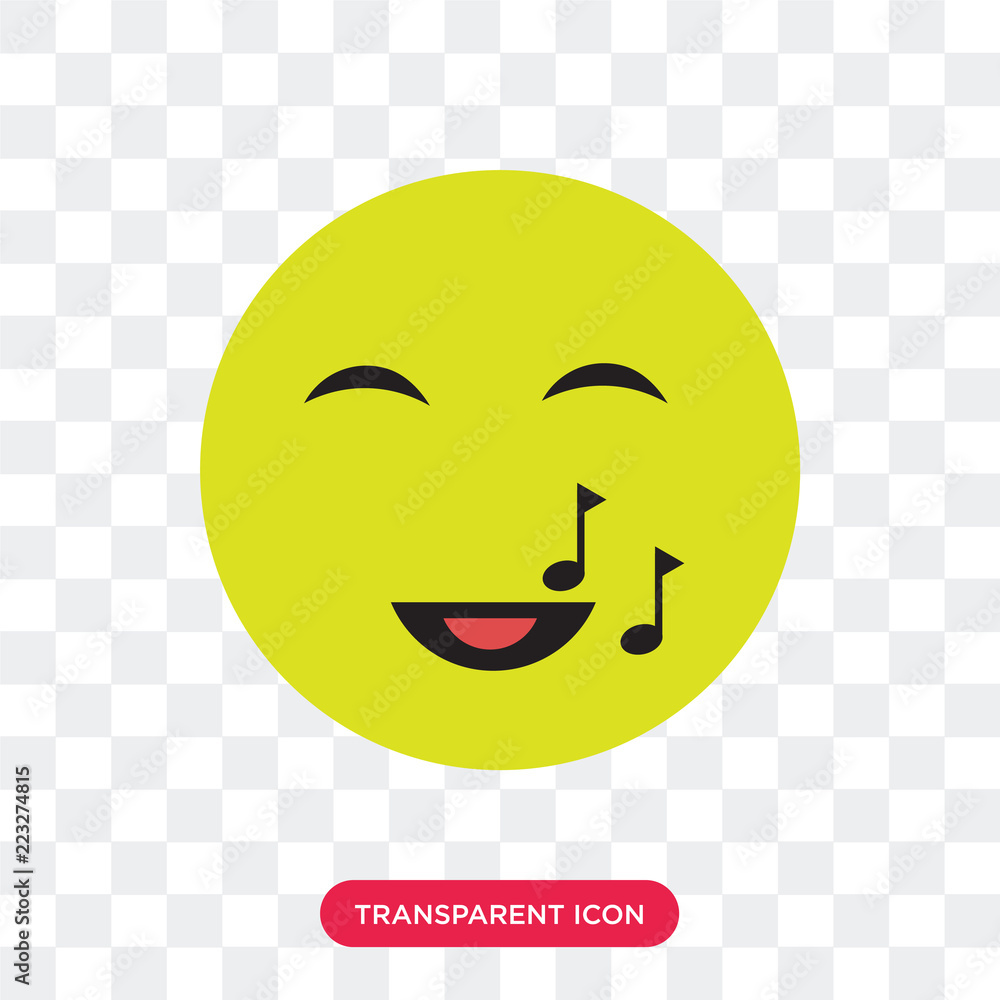 Singing vector icon isolated on transparent background, Singing logo ...