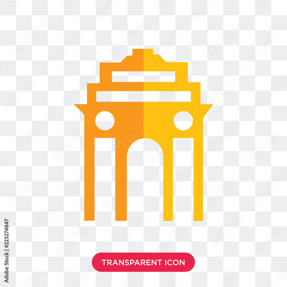 Gate vector icon isolated on transparent background, Gate logo design ...