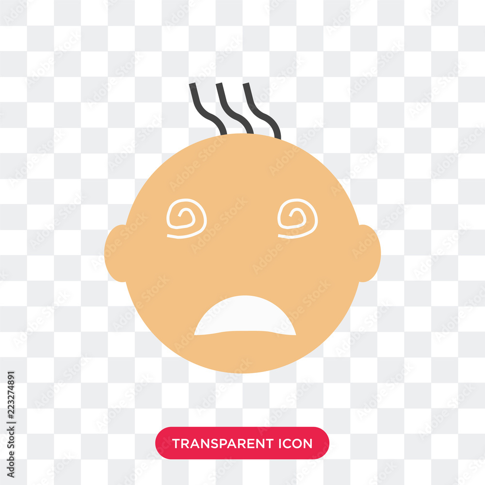 Crying smile vector icon isolated on transparent background, Crying ...