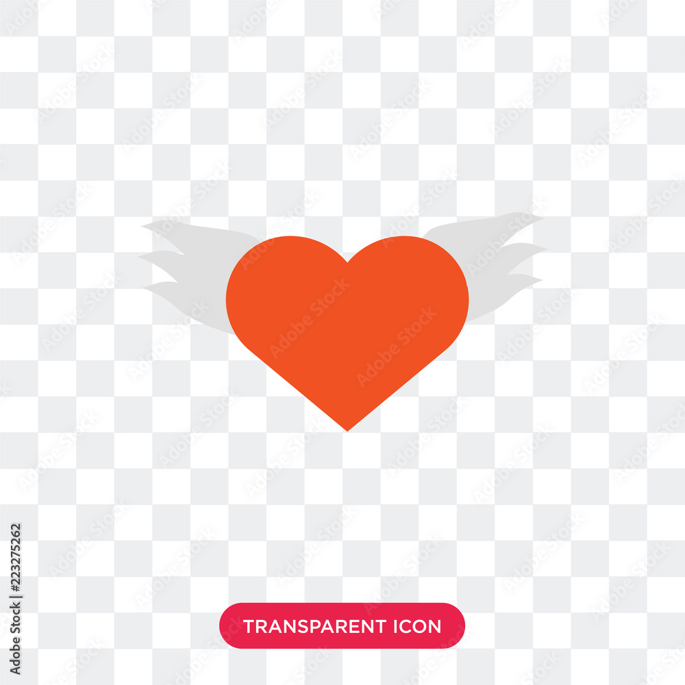 Wing vector icon isolated on transparent background, Wing logo design ...