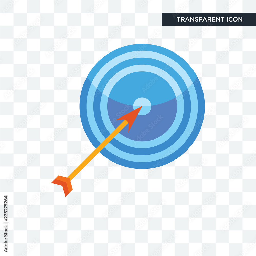 Target vector icon isolated on transparent background, Target logo ...