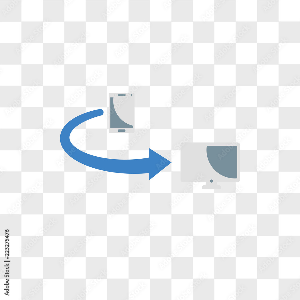 Transfer vector icon isolated on transparent background, Transfer logo ...