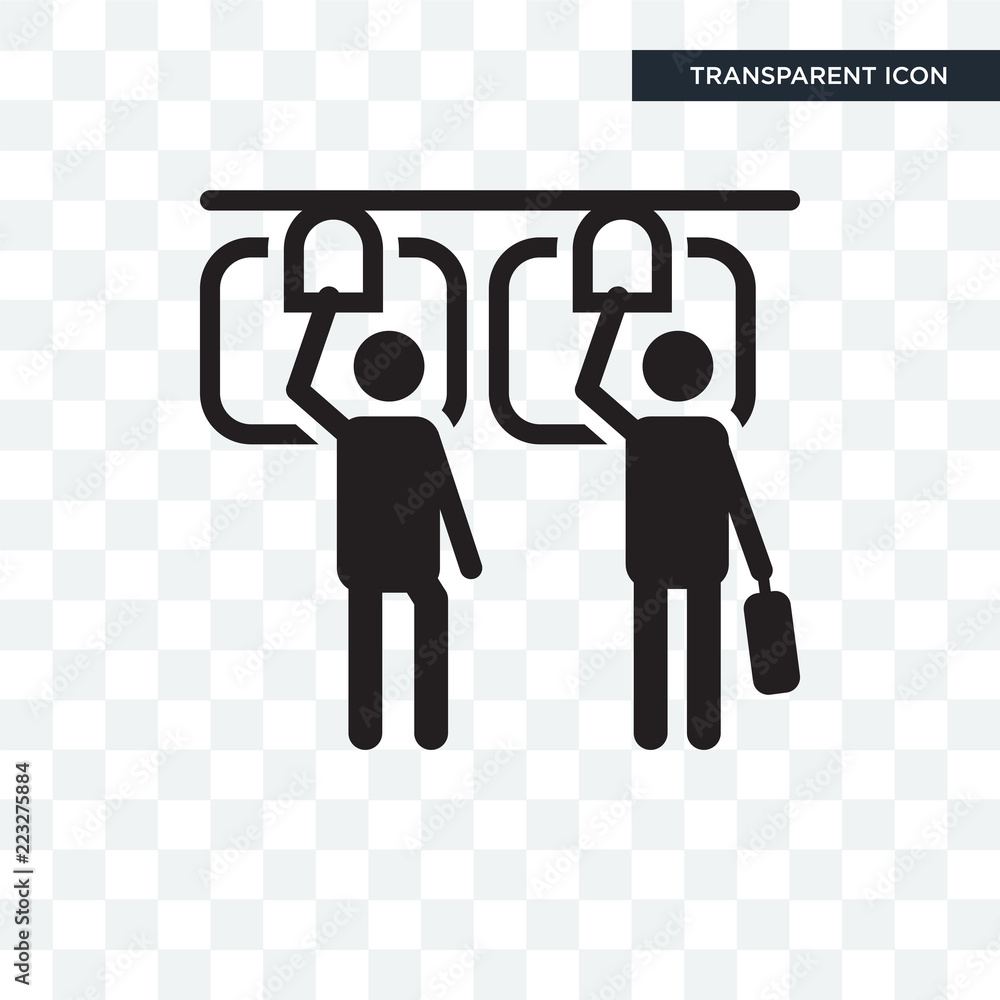 Public transport vector icon isolated on transparent background, Public ...