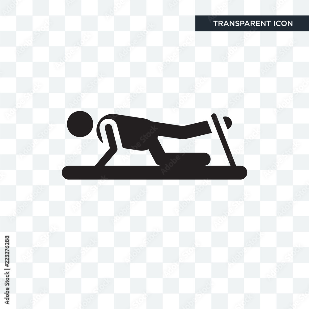 Rehabilitation vector icon isolated on transparent background ...