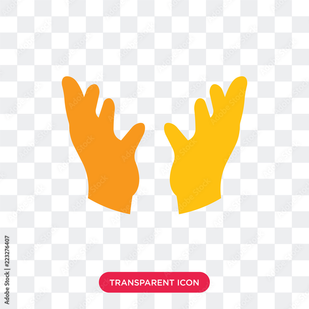 Namaste vector icon isolated on transparent background, Namaste logo ...