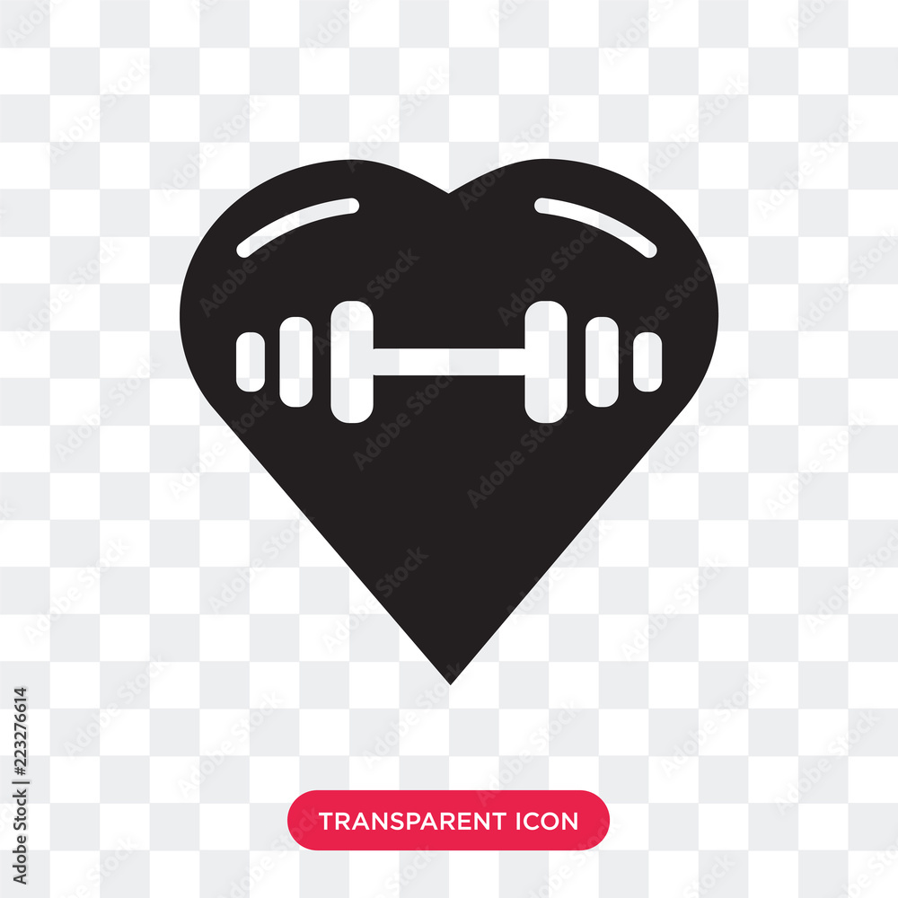 Dumbbell vector icon isolated on transparent background, Dumbbell logo ...