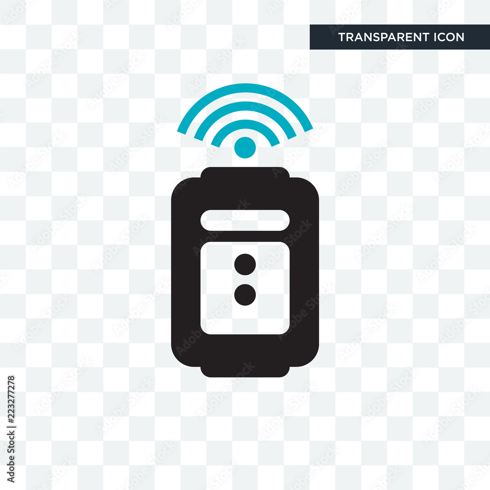 smart switch vector icon isolated on transparent background, smart ...