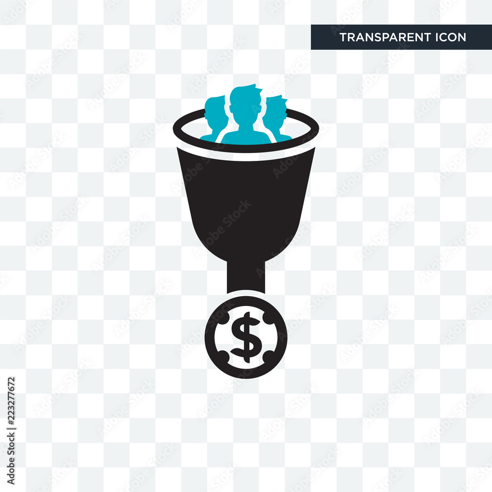 Lead Conversion vector icon isolated on transparent background, Lead ...