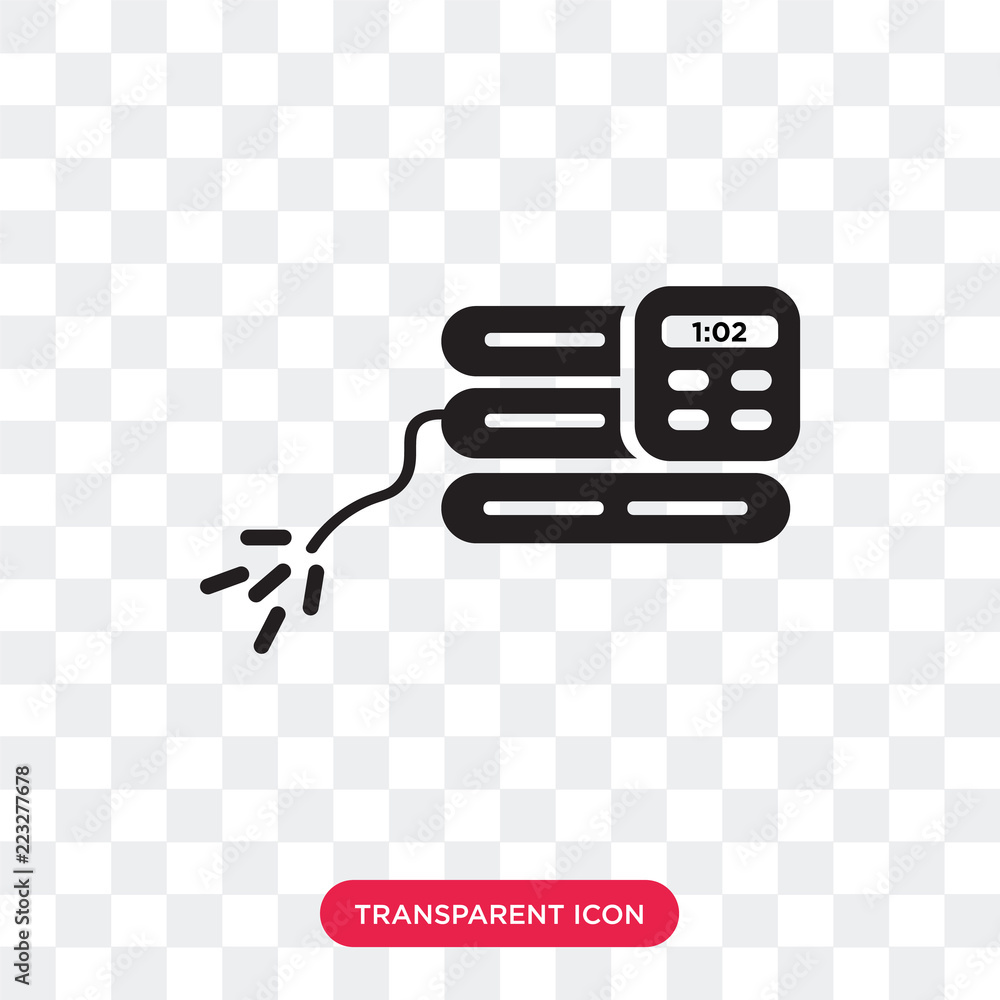 Explosive vector icon isolated on transparent background, Explosive ...