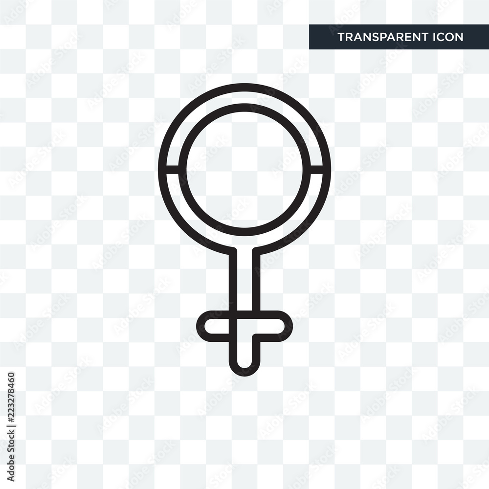 Venus vector icon isolated on transparent background, Venus logo design ...