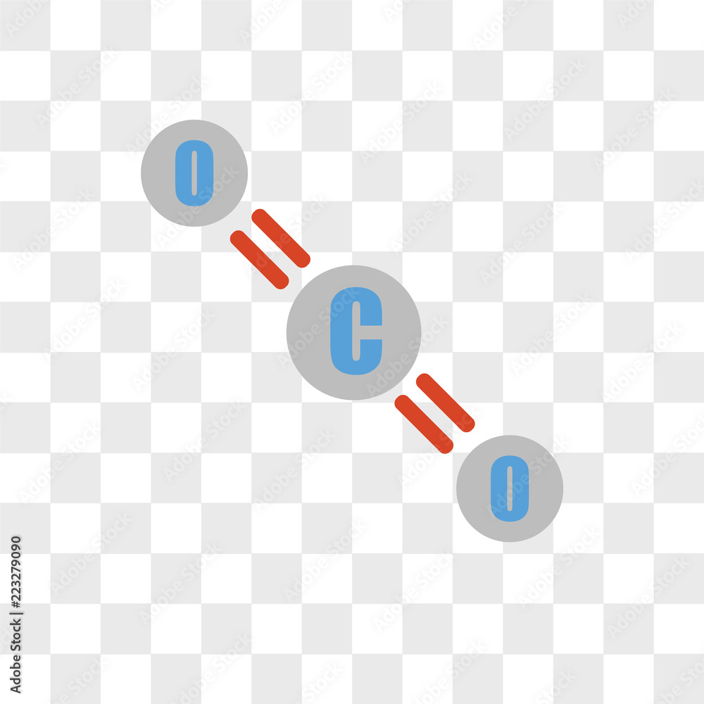 Co2 vector icon isolated on transparent background, Co2 logo design ...