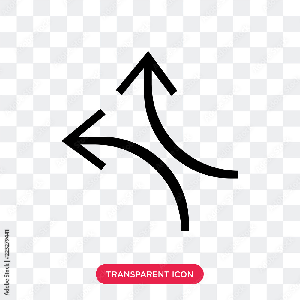 Back vector icon isolated on transparent background, Back logo design ...