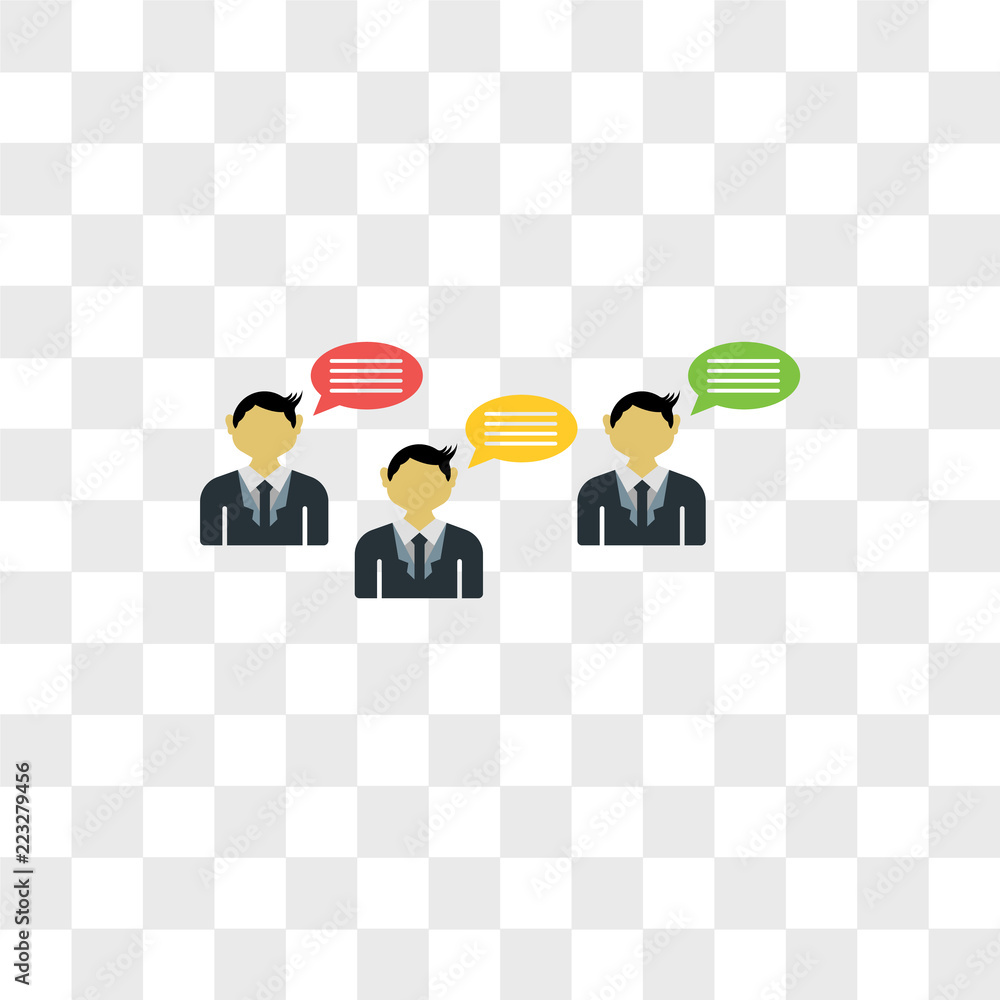 Group vector icon isolated on transparent background, Group logo design ...