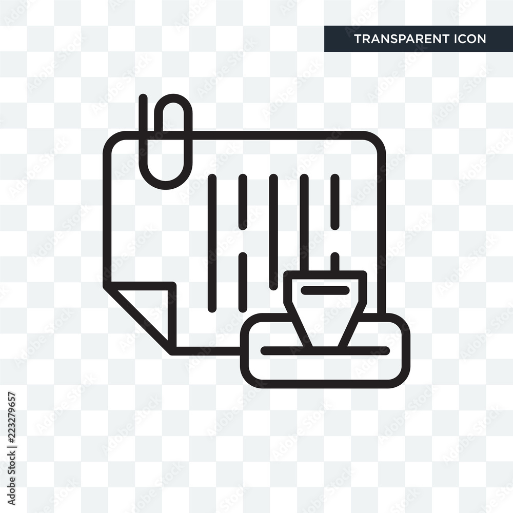 Poster Adjust vector icon isolated on transparent background, Adjust ...