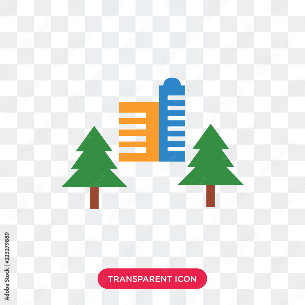 Skyscraper vector icon isolated on transparent background, Skyscraper ...