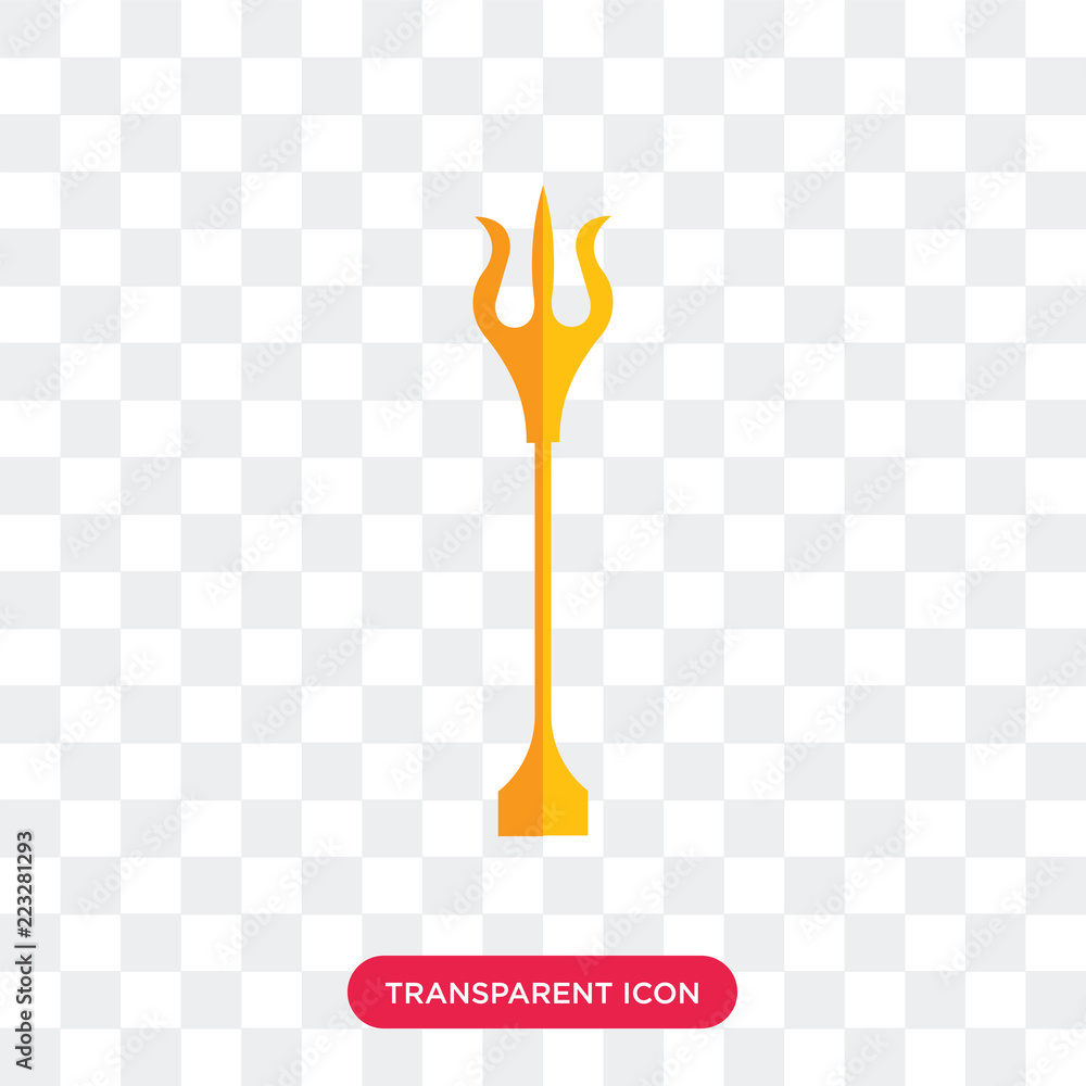 Trisul vector icon isolated on transparent background, Trisul logo ...