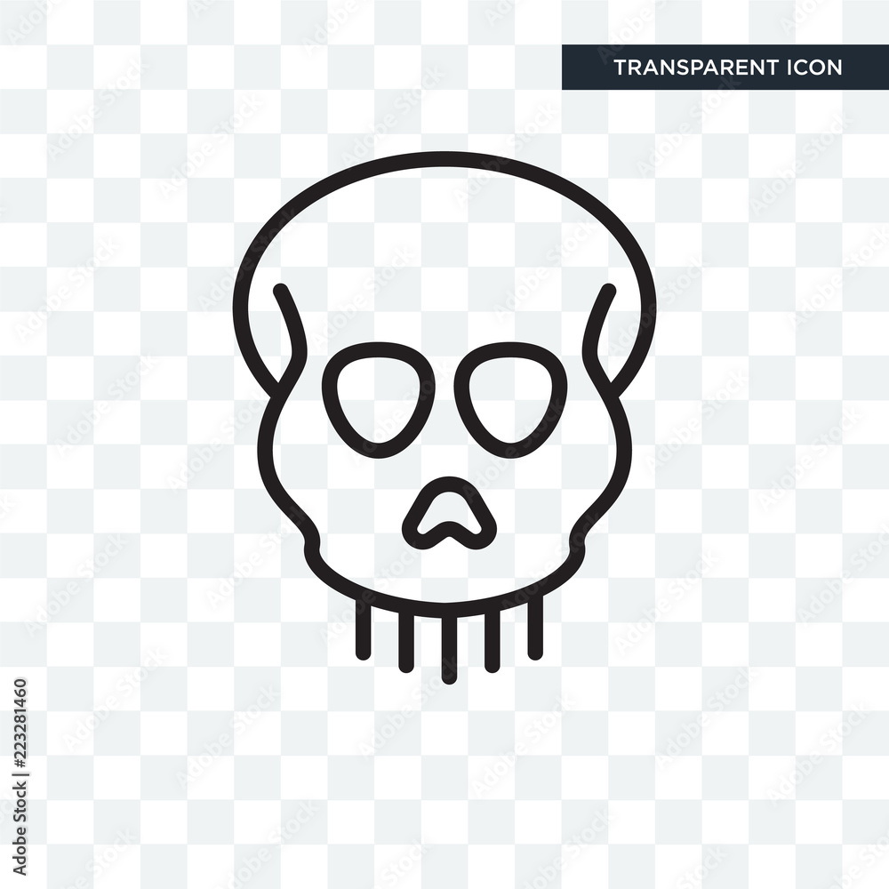 Anthropology vector icon isolated on transparent background ...