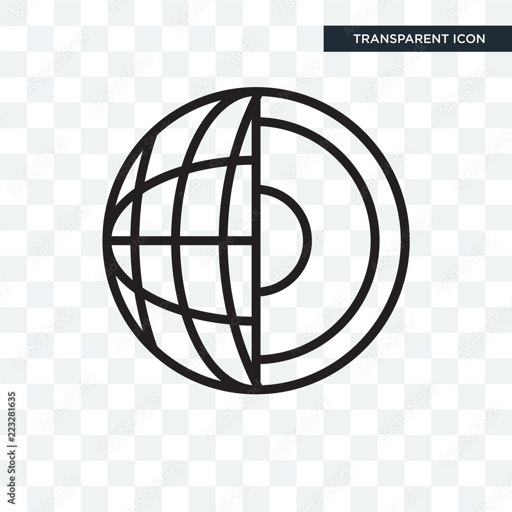 Geology vector icon isolated on transparent background, Geology logo ...