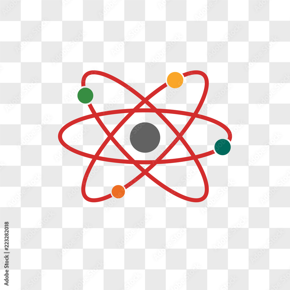 Physics vector icon isolated on transparent background, Physics logo ...