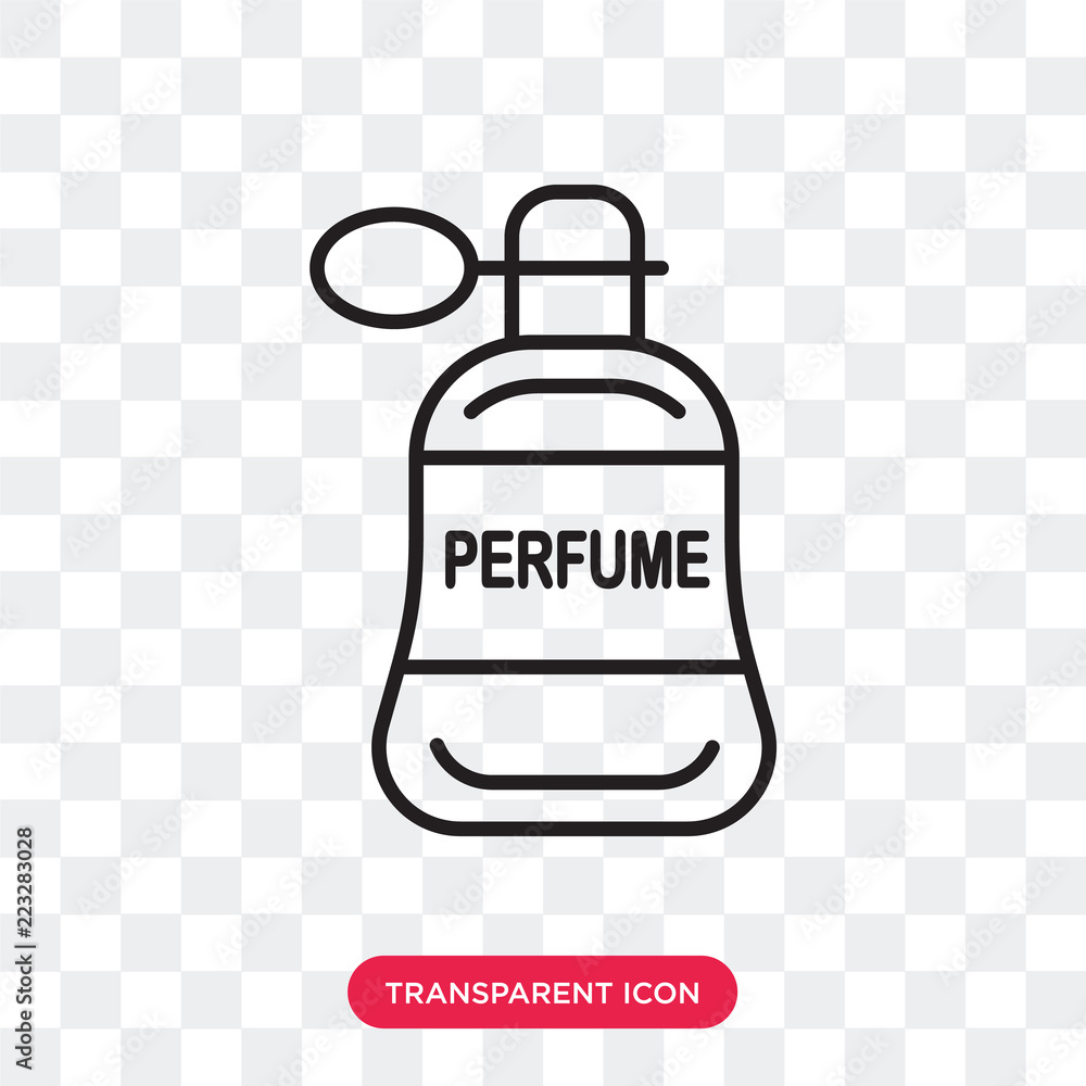 Perfume vector icon isolated on transparent background, Perfume logo ...