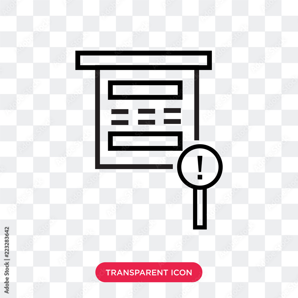 Prohibited vector icon isolated on transparent background, Prohibited ...