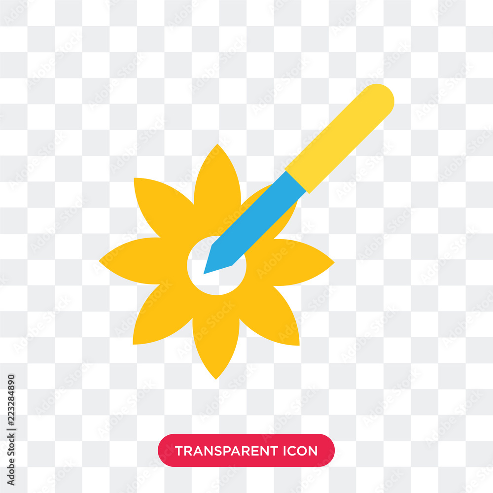 Pipette vector icon isolated on transparent background, Pipette logo ...