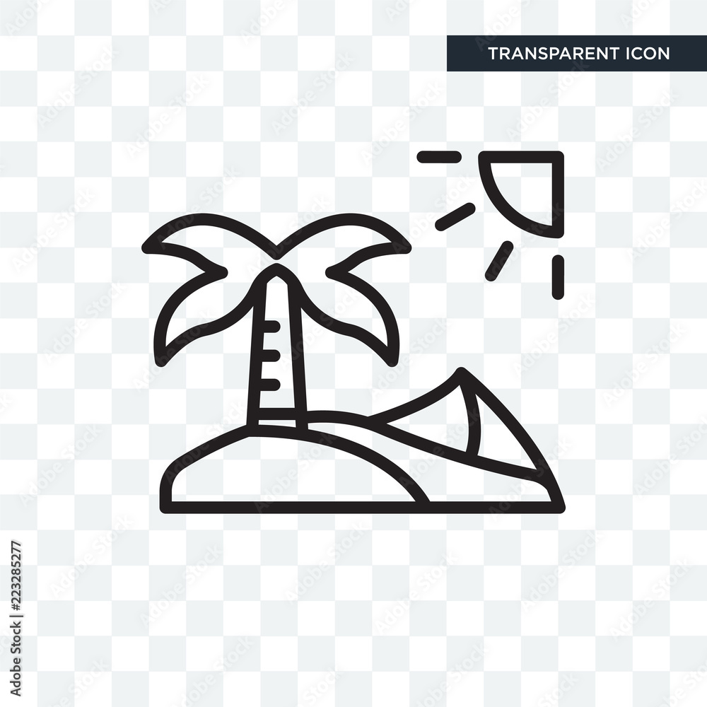 Oasis vector icon isolated on transparent background, Oasis logo design ...