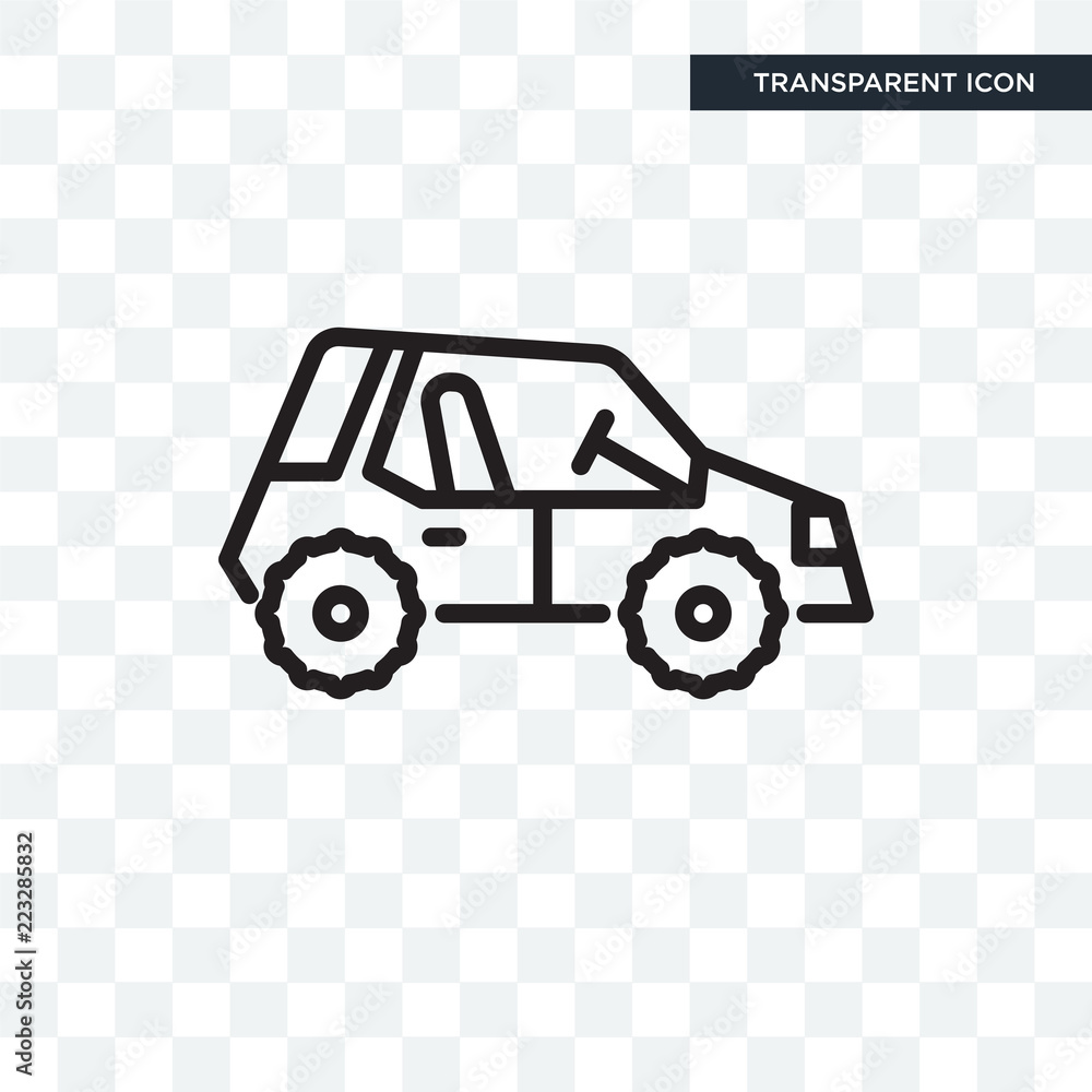 Buggy vector icon isolated on transparent background, Buggy logo design ...