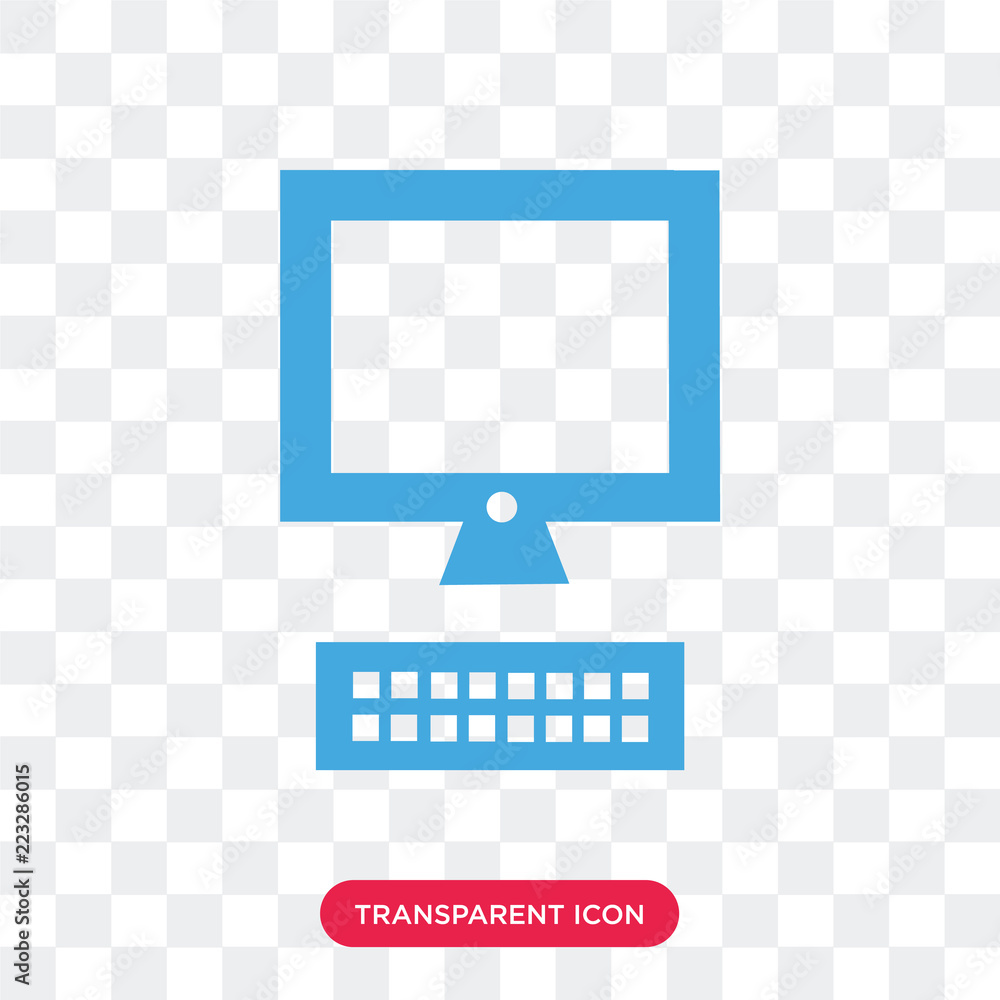 Laptop vector icon isolated on transparent background, Laptop logo ...