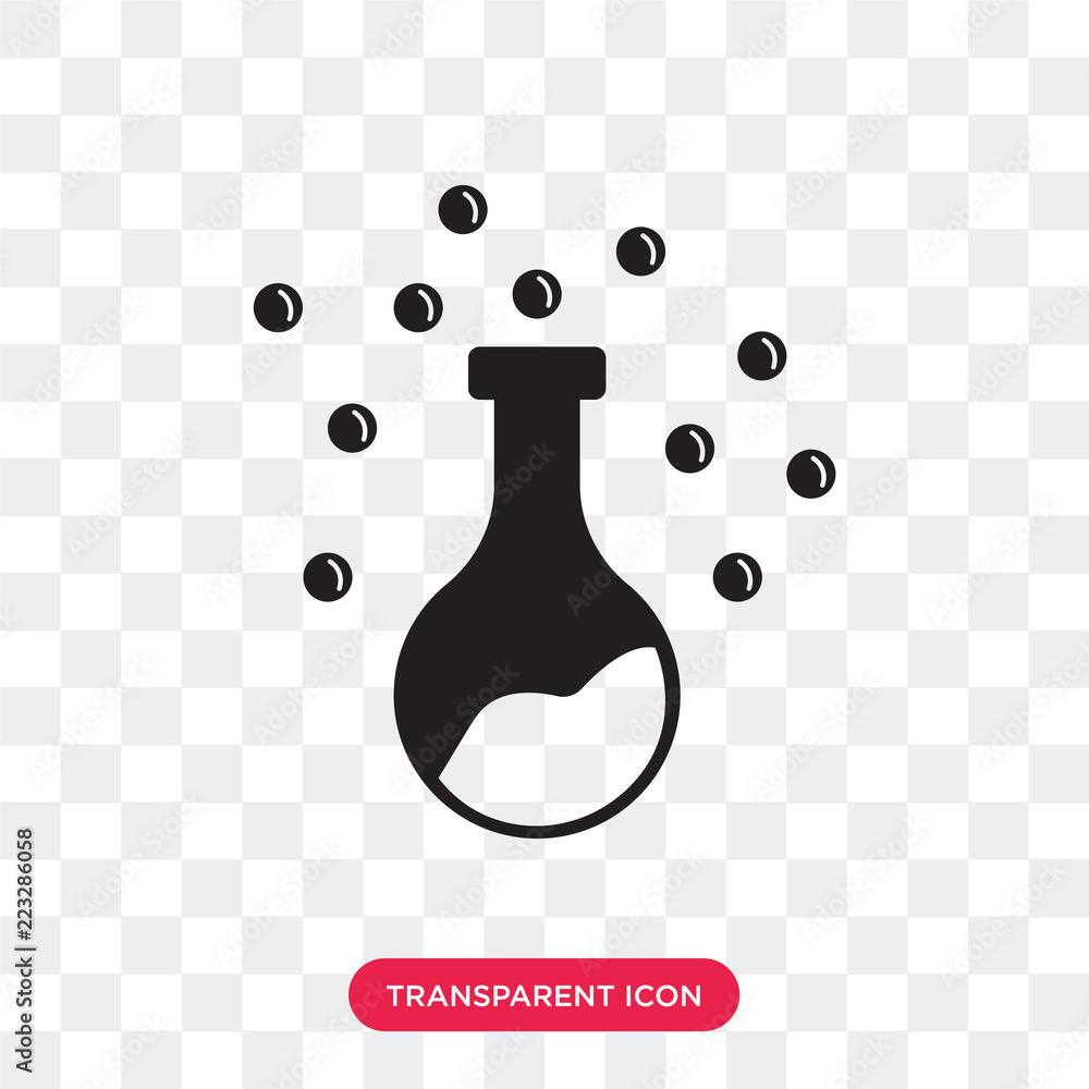 Flasks vector icon isolated on transparent background, Flasks logo ...