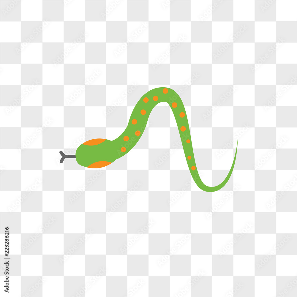 Snake vector icon isolated on transparent background, Snake logo design ...