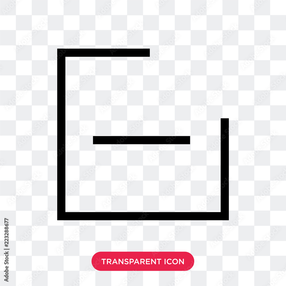 Minus vector icon isolated on transparent background, Minus logo design ...