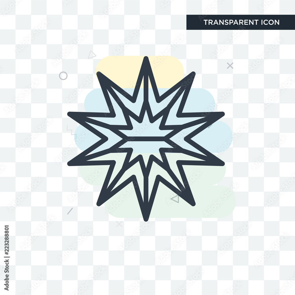 Star vector icon isolated on transparent background, Star logo design ...