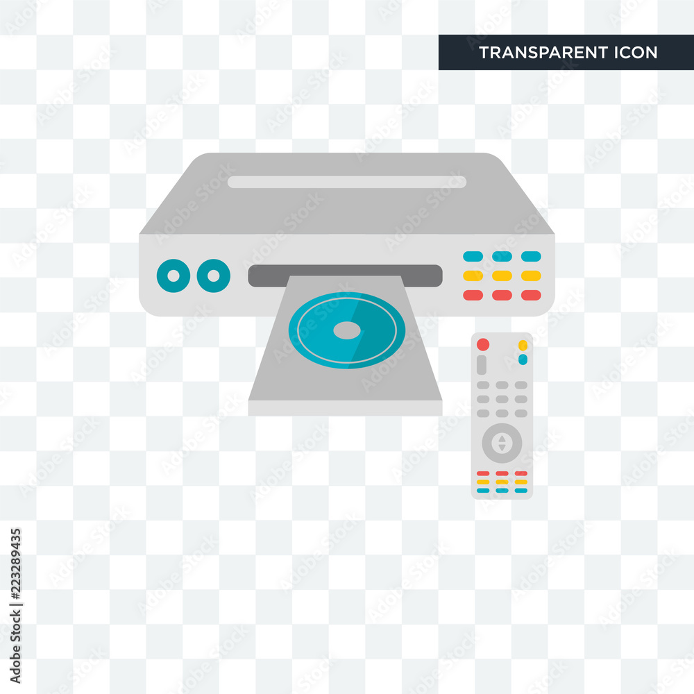 Dvd vector icon isolated on transparent background, Dvd logo design ...
