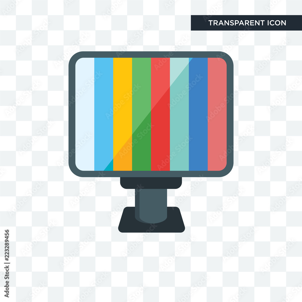 Test card vector icon isolated on transparent background, Test card ...