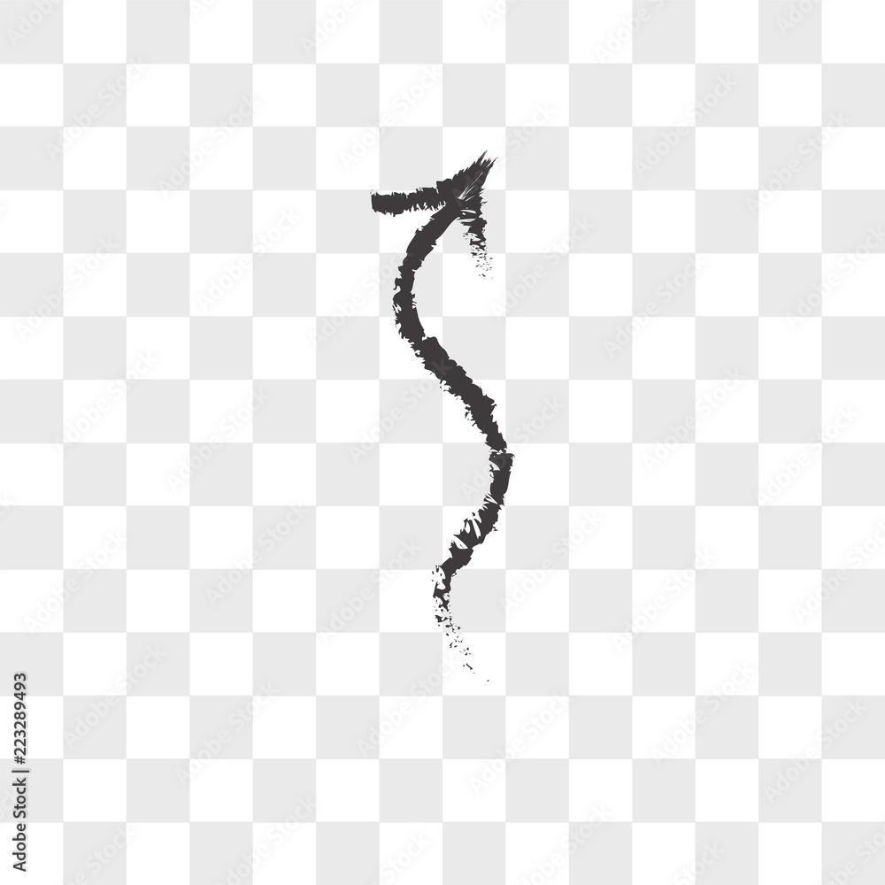Sketched arrow vector icon isolated on transparent background, Sketched ...