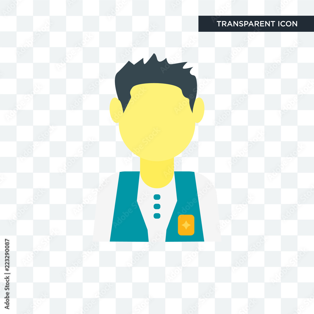 Student vector icon isolated on transparent background, Student logo ...