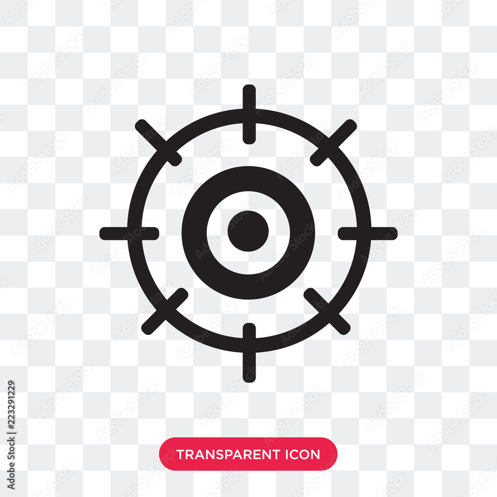Aim vector icon isolated on transparent background, Aim logo design ...