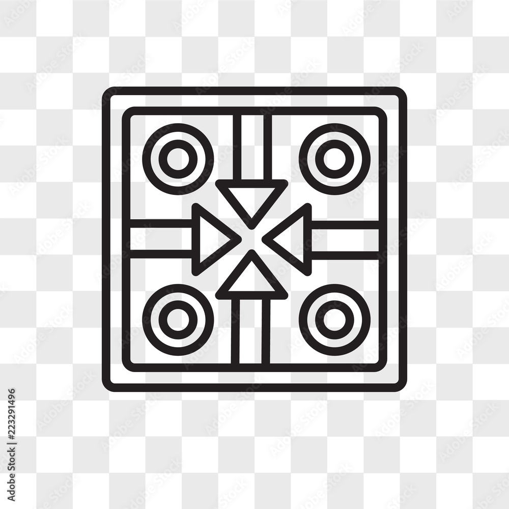 Parchis vector icon isolated on transparent background, Parchis logo ...