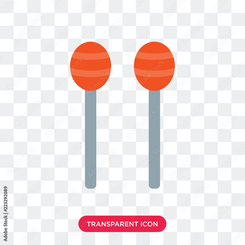 Maracas vector icon isolated on transparent background, Maracas logo ...